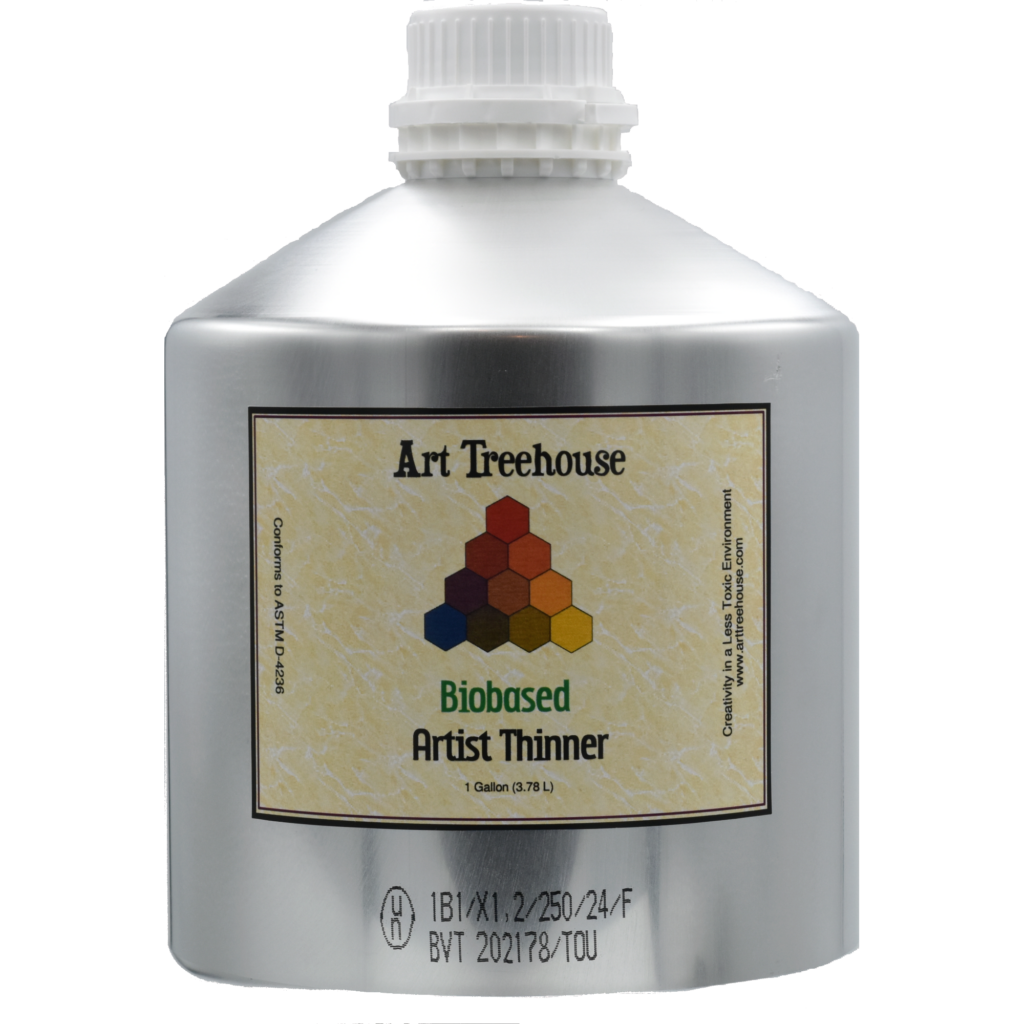 BIOBASED ARTIST THINNER & RINSE - GALLON (128 oz.) SIZE - Art Treehouse